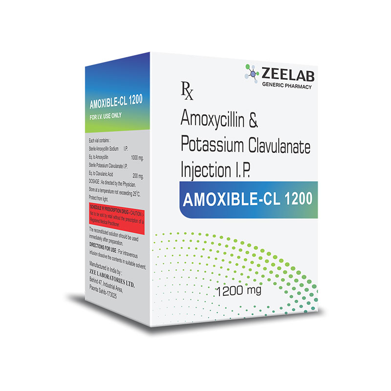 AMOXIBLE-CL 1200 | anti bacterial injection | Zeelab
