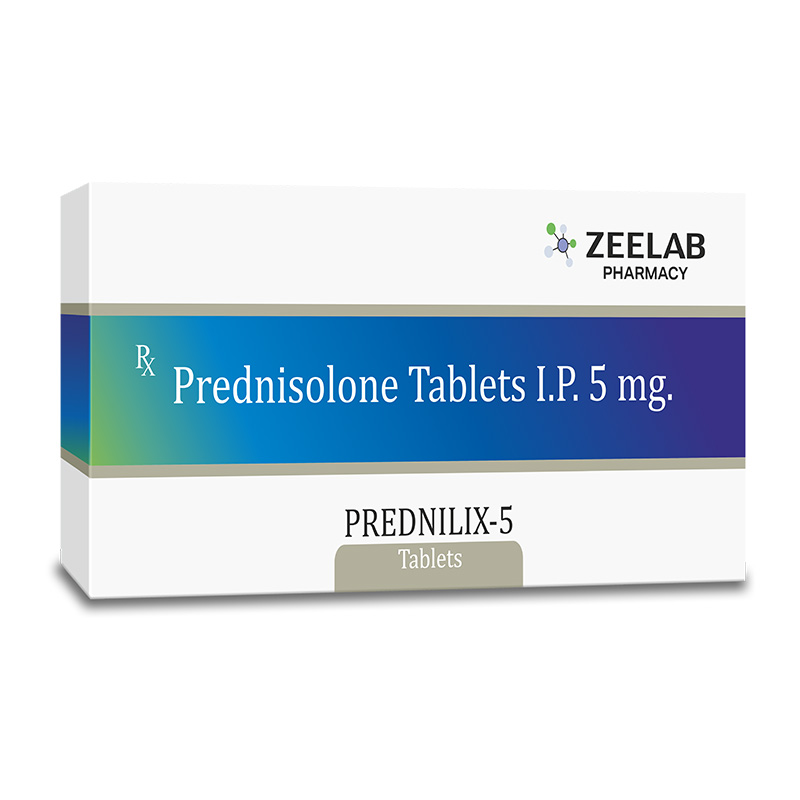 Prednilix Prednisolone 5 Tablet Price, Uses, Benefits, Side Effects