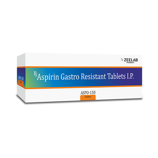 Aspo-150 Antiplatelet Tablet | Medicine for angina pain - ZEELAB Pharmacy