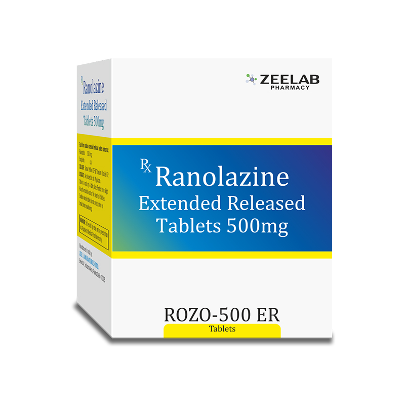 Rozo 500 ER - Price, Uses, Side Effects, Dosage | Ranolazine 500 mg ER