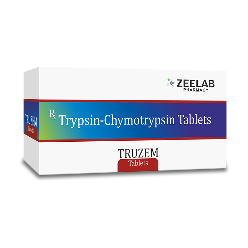 Truzem - Price, Uses, Side Effects, Dosage | Trypsin-Chymotrypsin ...
