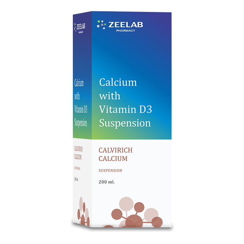 Calvirich Calcium Syrup | Suspension Of Calcium With Vitamin D3