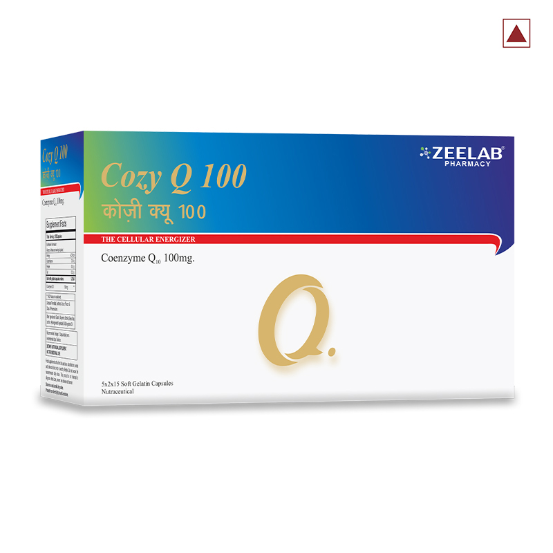 Cozy Q 100mg Capsule - Uses, Benefits, Price and Side Effects