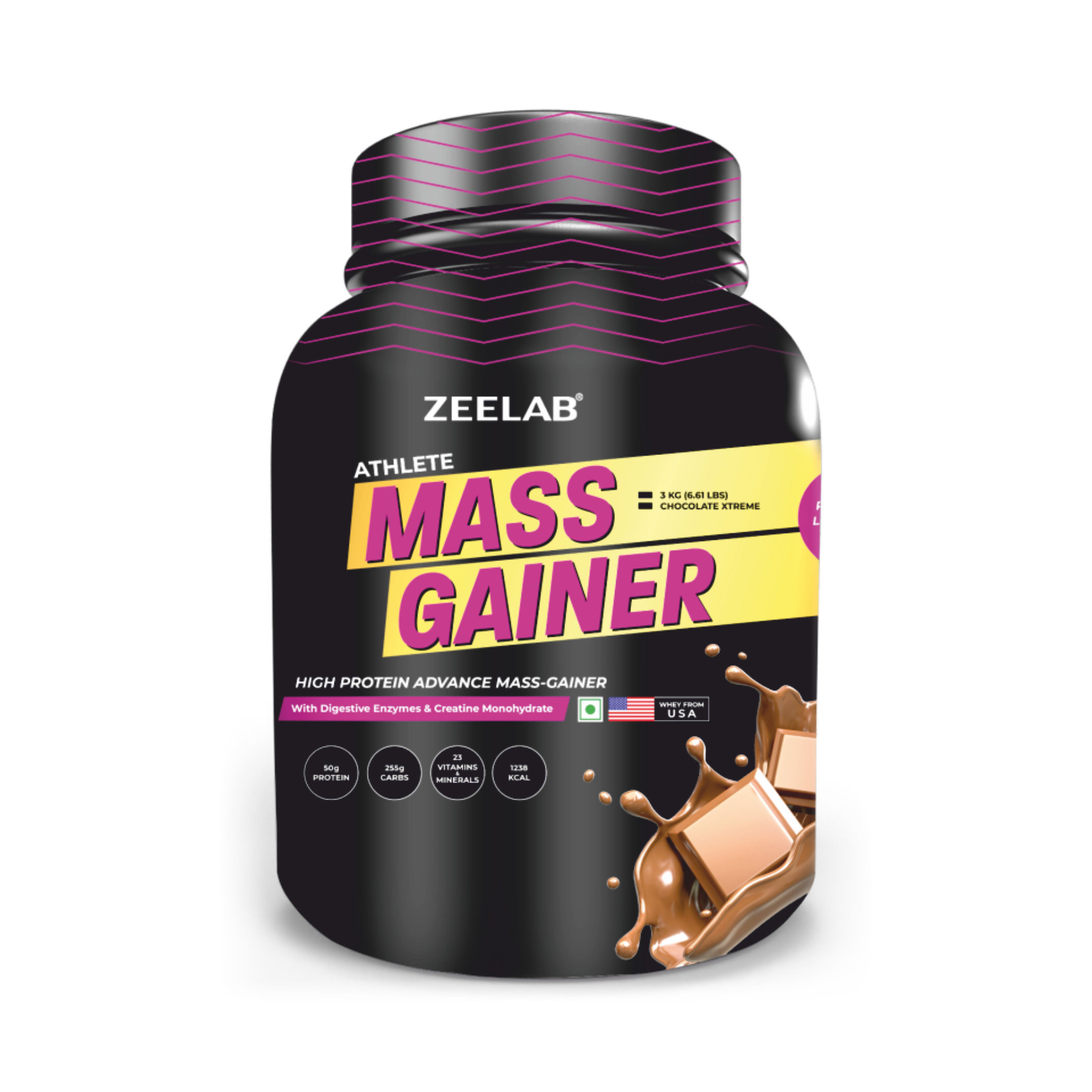 Buy Zeelab Athlete Mass Gainer Protein Supplement Online India