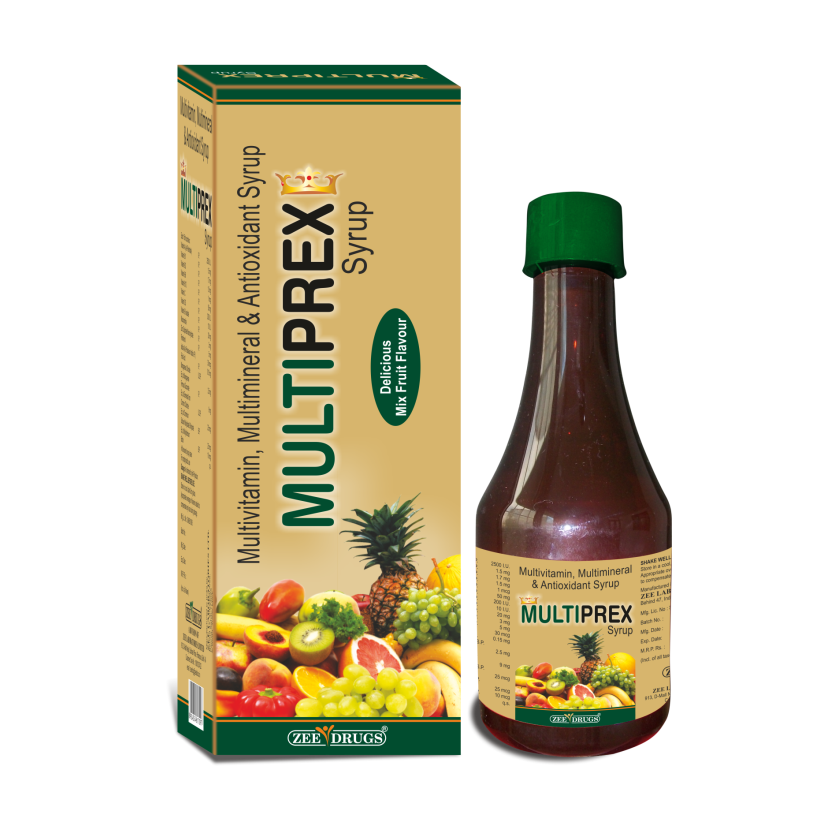 Buy Zeelab Multiprex 200ml Multivitamin Syrup Online in India