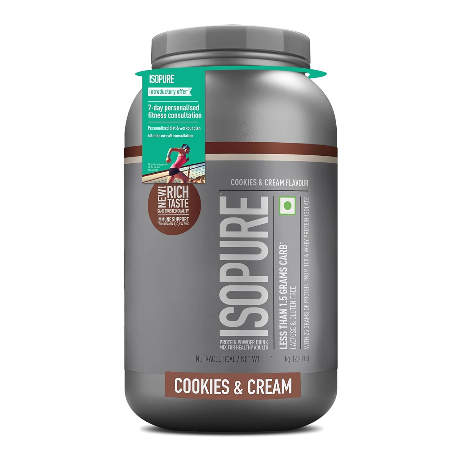 Buy Isopure Protein Powder Isolate ( Cookies & Cream )