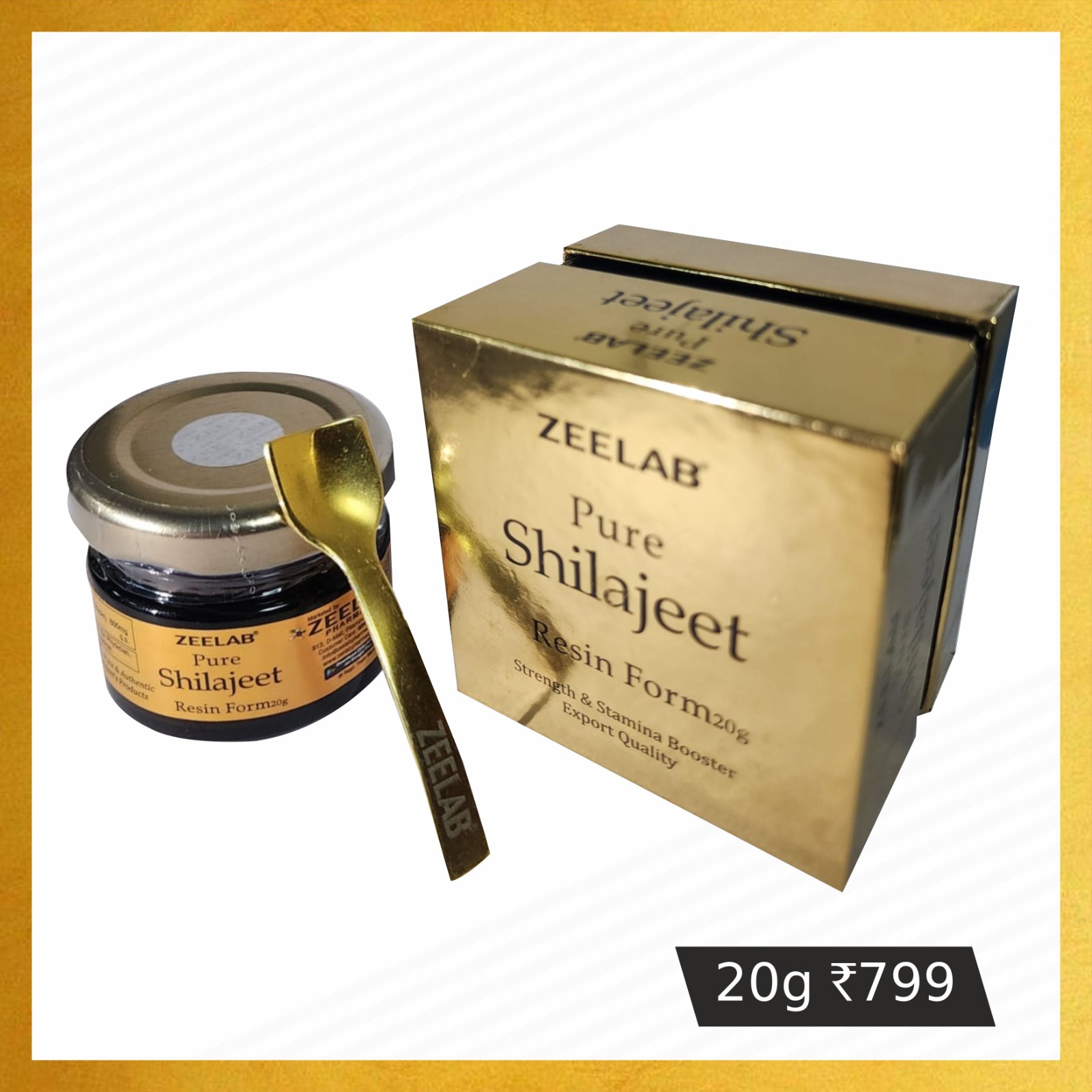 Zeelab Shilajit Pure Resin 20gm - Uses, Price and Benefits