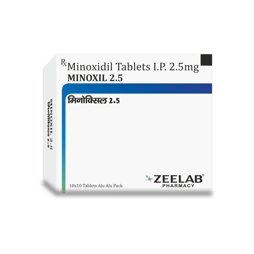 Minoxil 2.5 Tablet - Price, Uses, Benefits, Side Effects