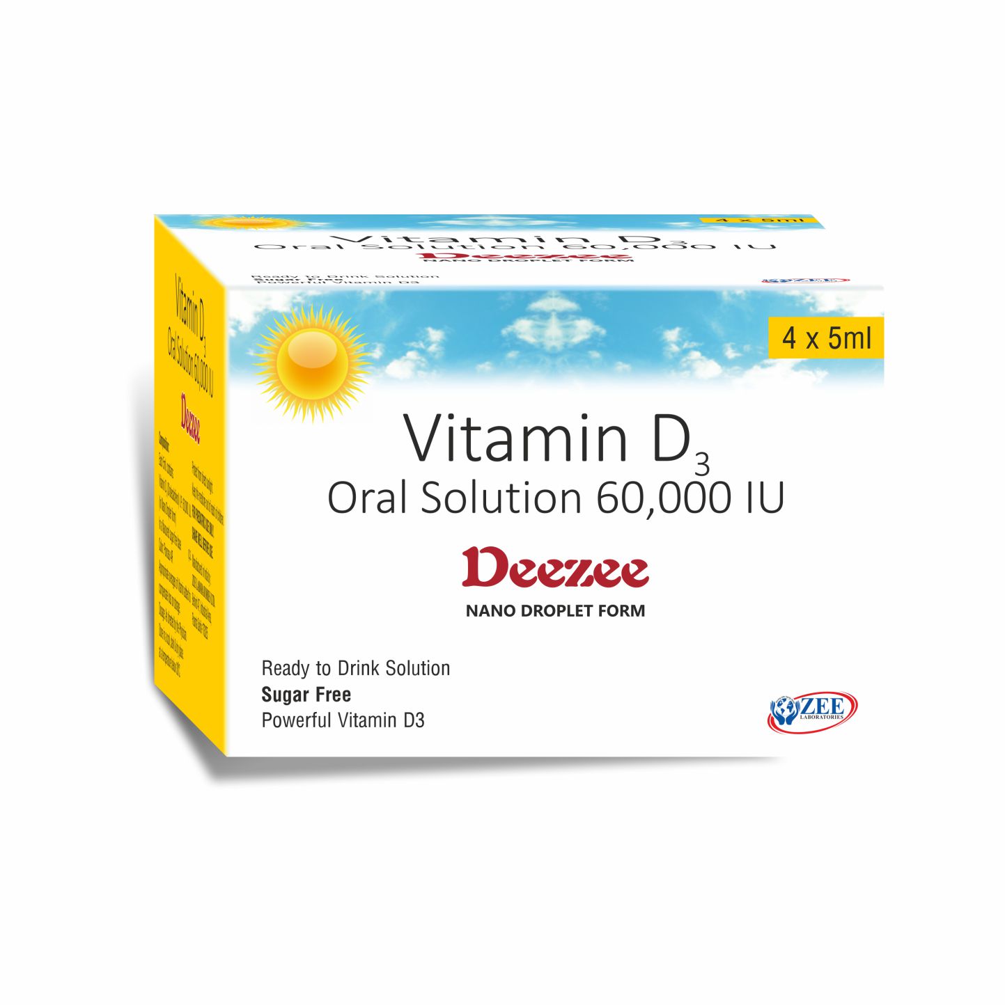 Buy Zeelab Deezee 60000 IU Vitamin D3 Oral Solution Online