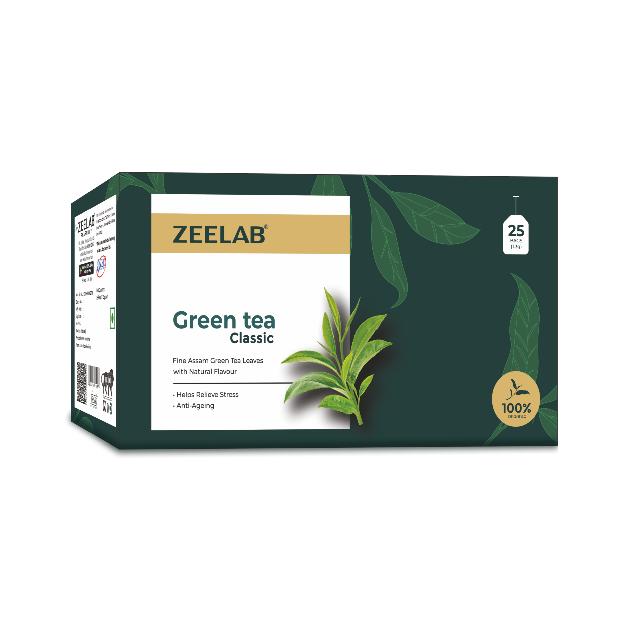 Buy GREEN TEA BAG from Zeelab Pharmacy