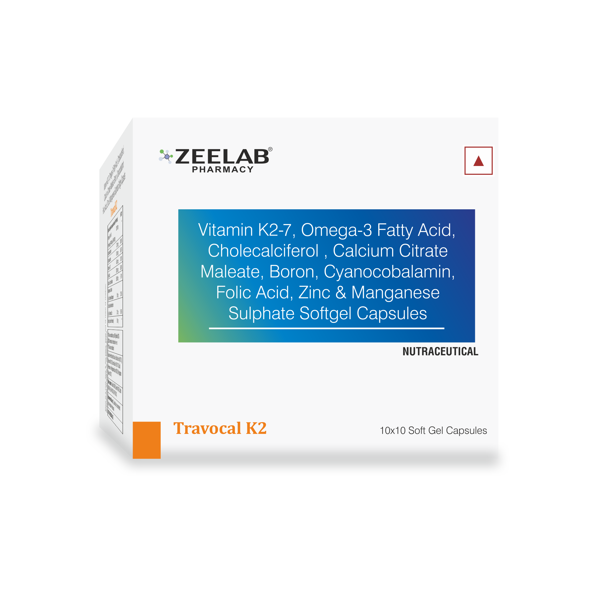 Buy Zeelab Travocal K2 Calcium Capsule Online Price in India
