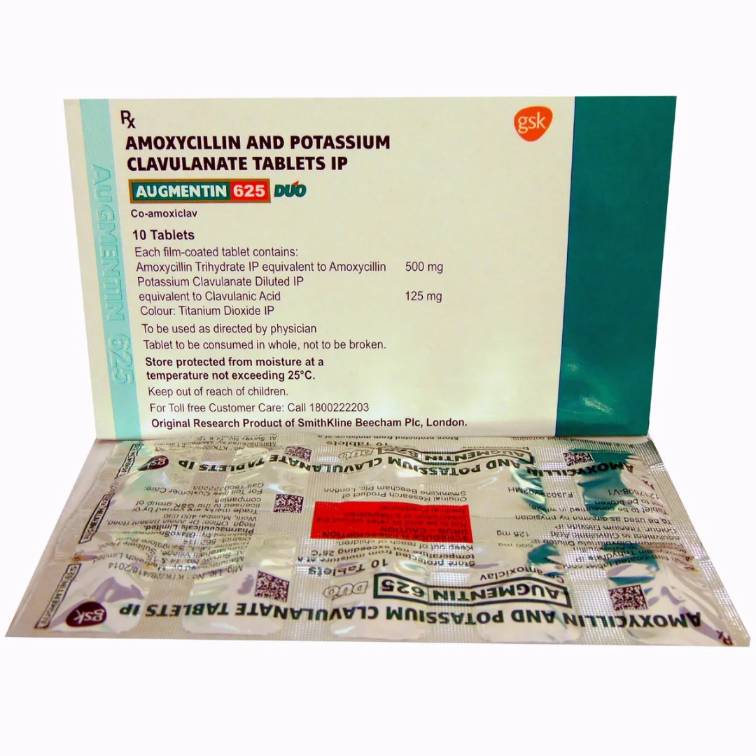 Augmentin 625 Duo Tablet - Uses, Price, Substitute, Side Effects and ...