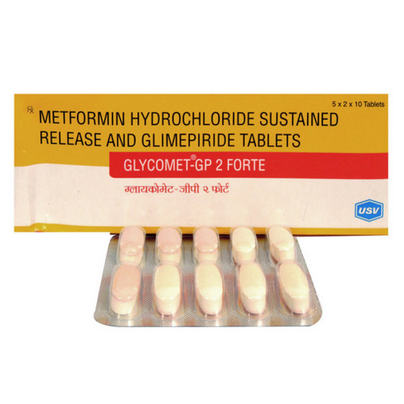 Glycomet-GP 2 Forte Tablet PR - Uses, Price, Substitute, Side Effects and Benefits