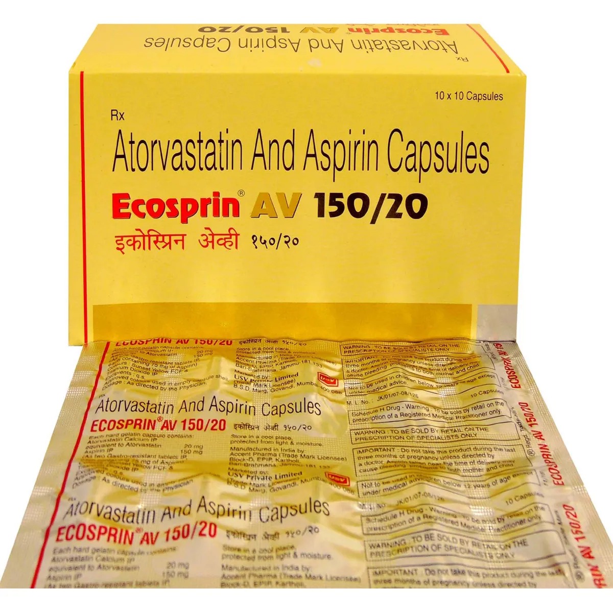 Ecosprin-AV 150 Capsule - Uses, Price, Substitute, Side Effects and ...