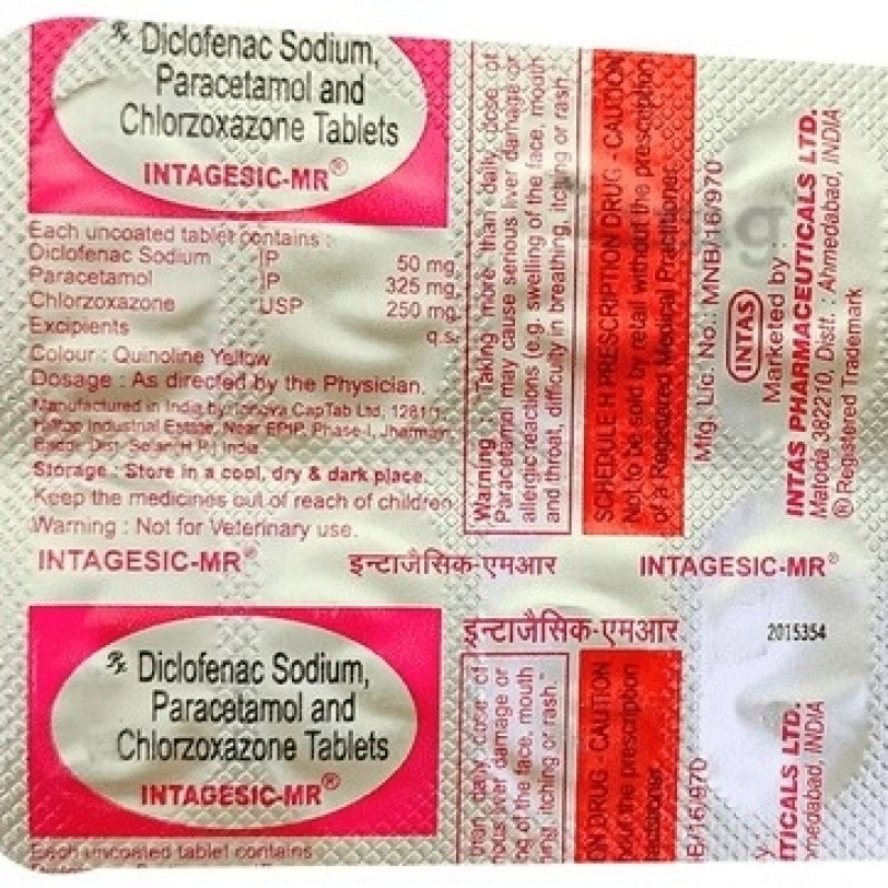 Intagesic-MR Tablet - Uses, Price, Substitute, Side Effects and Benefits