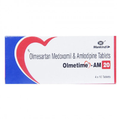 Olmetime-AM 20 Tablet - Uses, Price, Substitute, Side Effects and Benefits