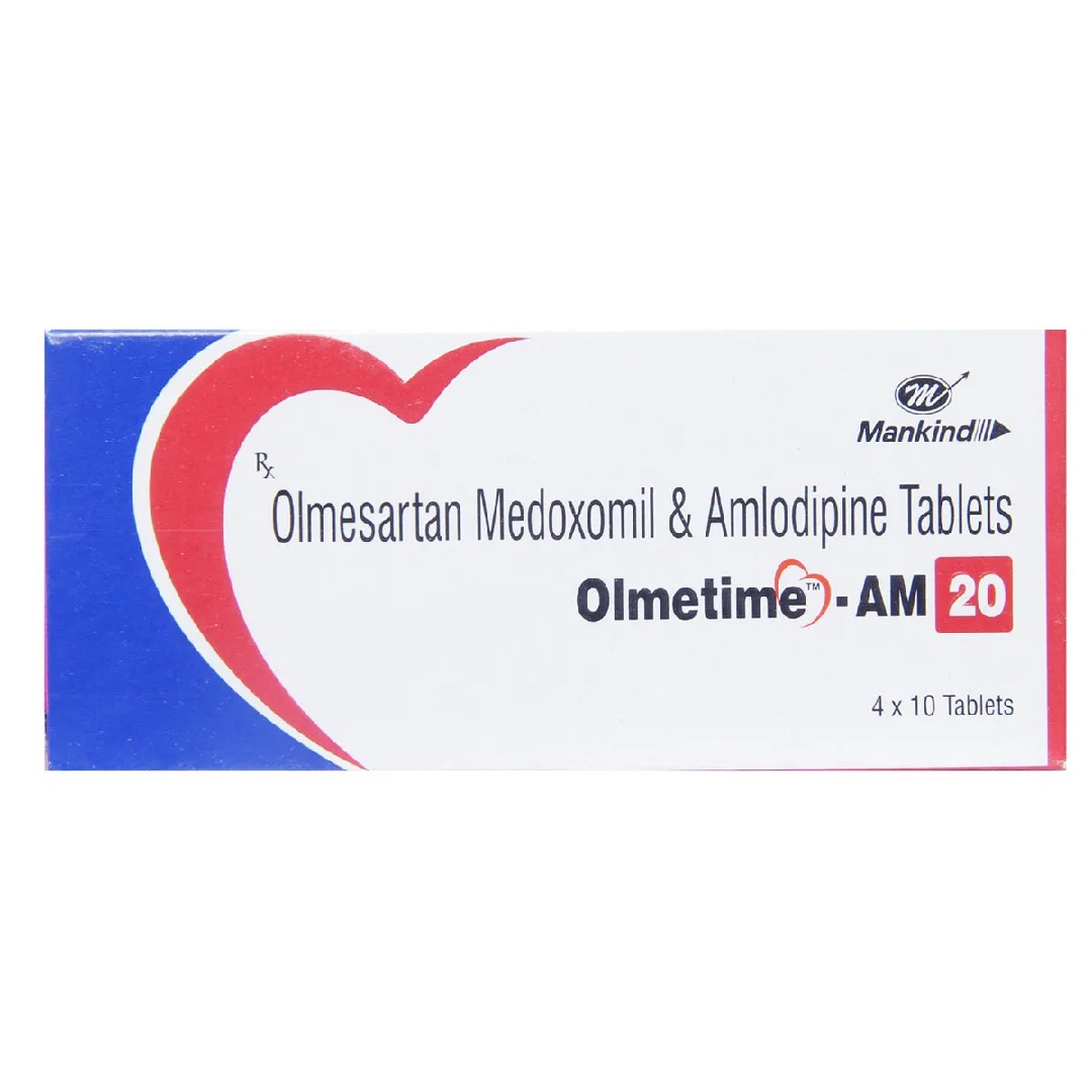 Olmetime-AM 20 Tablet - Uses, Price, Substitute, Side Effects and Benefits