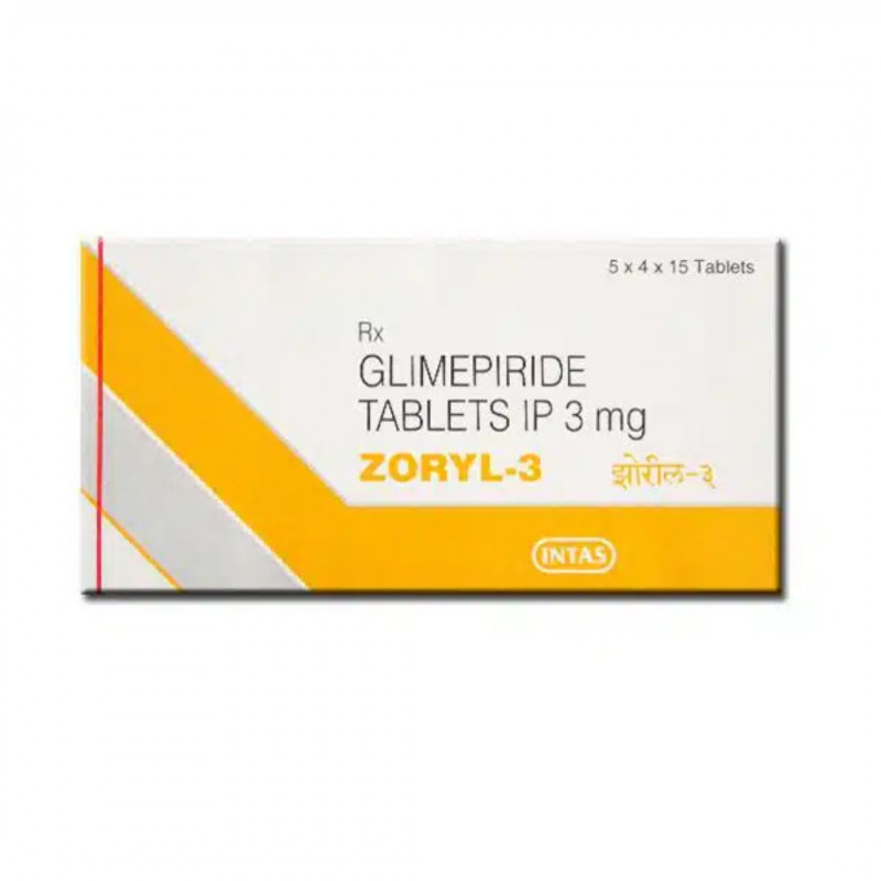 Zoryl 3 Tablet - Uses, Price, Substitute, Side Effects and Benefits