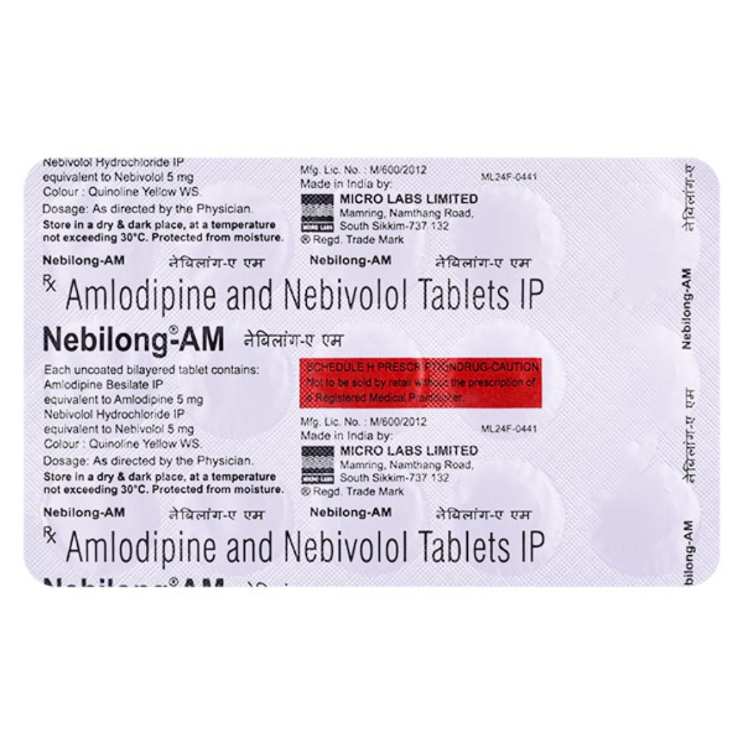 Nebilong-AM Tablet - Uses, Price, Substitute, Side Effects and Benefits