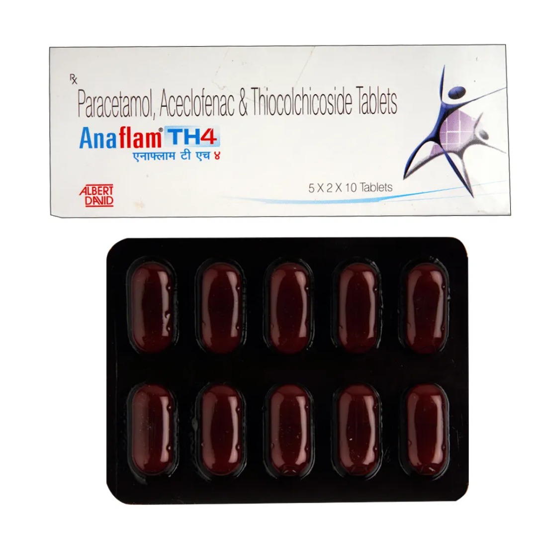 Anaflam TH 4 Tablet - Uses, Price, Substitute, Side Effects and Benefits
