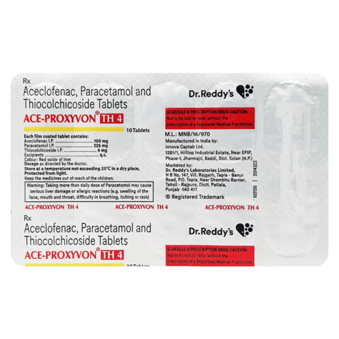 Ace Proxyvon TH 4 Tablet - Uses, Price, Substitute, Side Effects and ...