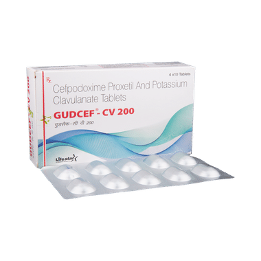Gudcef-CV 200 Tablet - Uses, Price, Substitute, Side Effects and Benefits