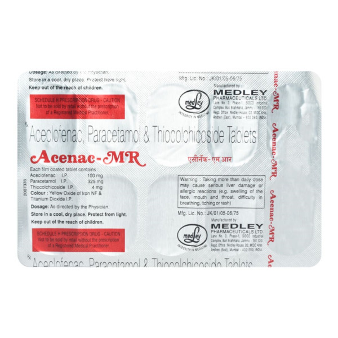 Acenac-MR Tablet - Uses, Price, Substitute, Side Effects and Benefits
