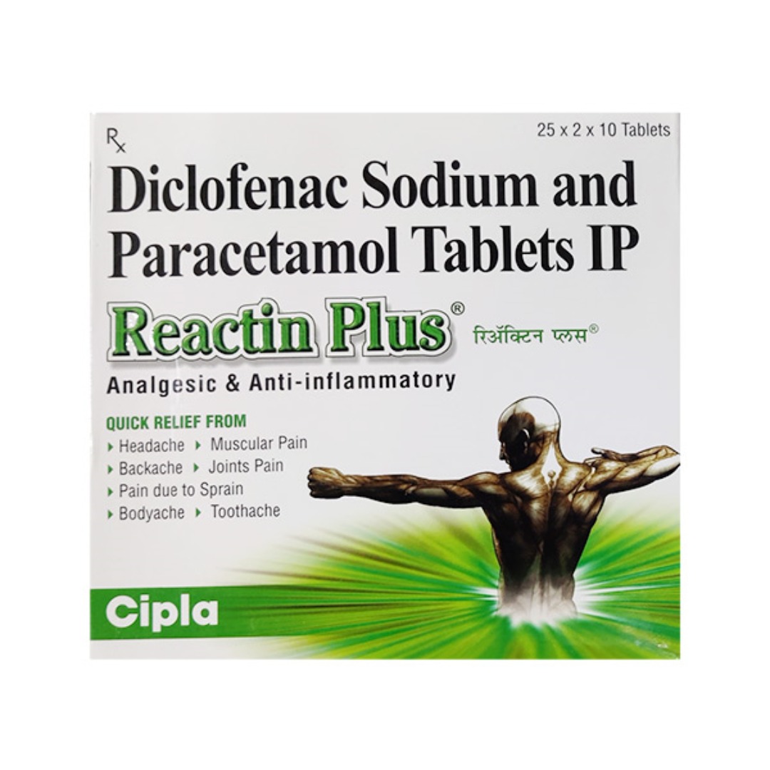 Reactin Plus Tablet - Uses, Price, Substitute, Side Effects and Benefits