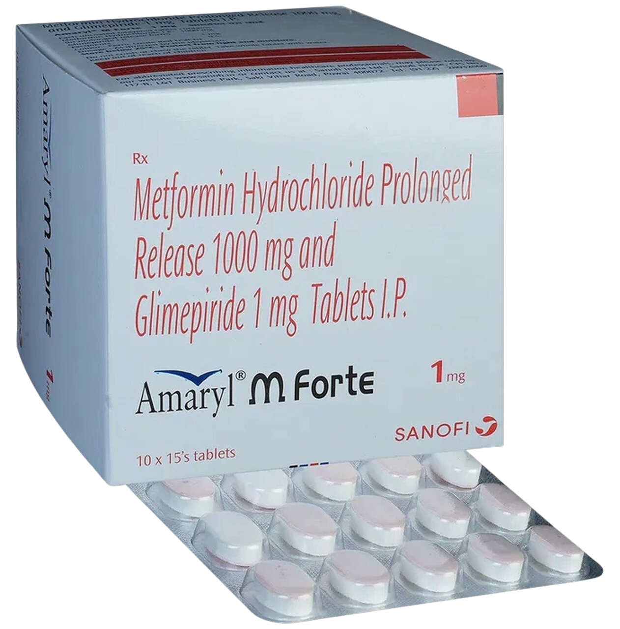 Amaryl M Forte 1mg Tablet PR - Uses, Price, Substitute, Side Effects ...