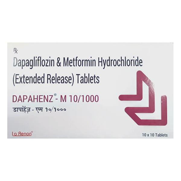 Dapahenz M 10mg/1000mg Tablet ER - Uses, Price, Substitute, Side ...