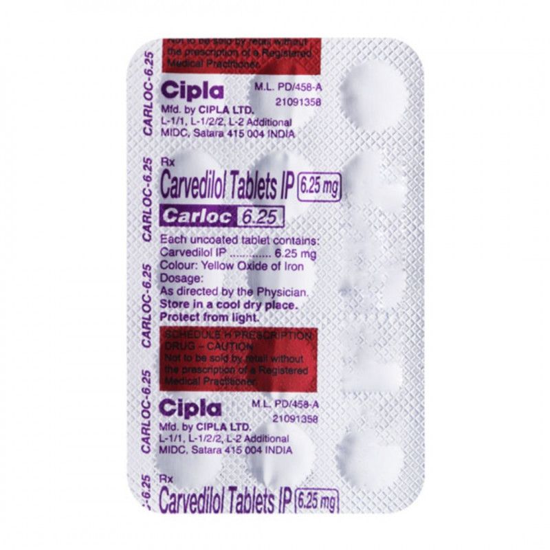 Carloc 6.25 Tablet - Uses, Price, Substitute, Side Effects and Benefits