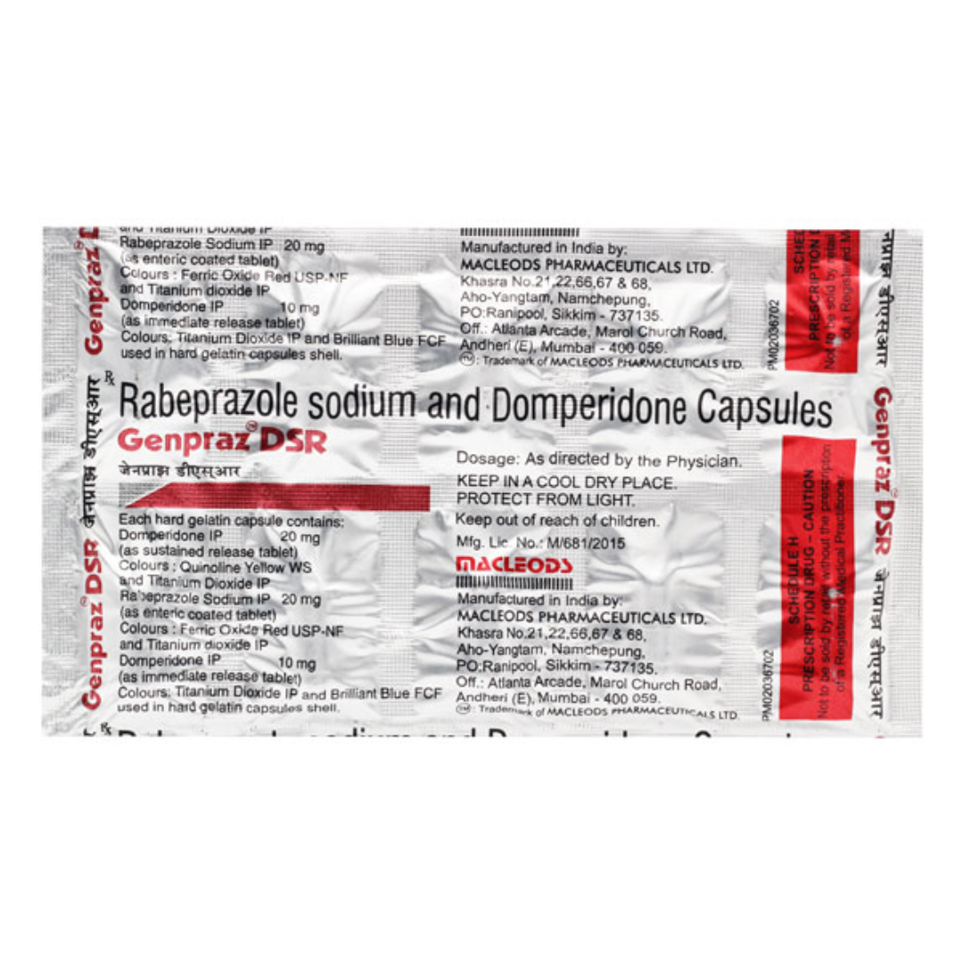 Genpraz DSR Capsule - Uses, Price, Substitute, Side Effects and Benefits