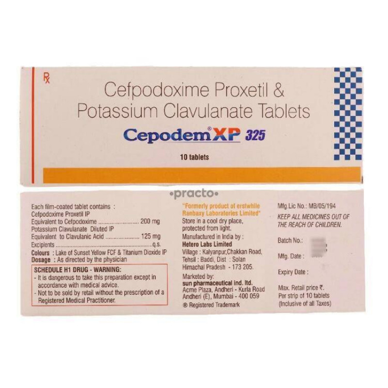 Cepodem XP 325 Tablet - Uses, Price, Substitute, Side Effects and Benefits