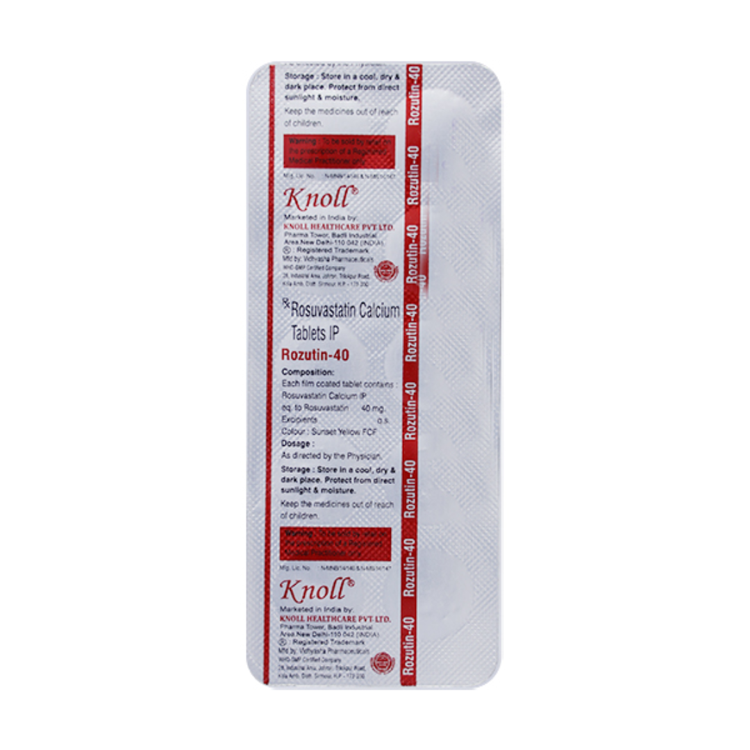 Rozutin 40mg Tablet - Uses, Price, Substitute, Side Effects and Benefits