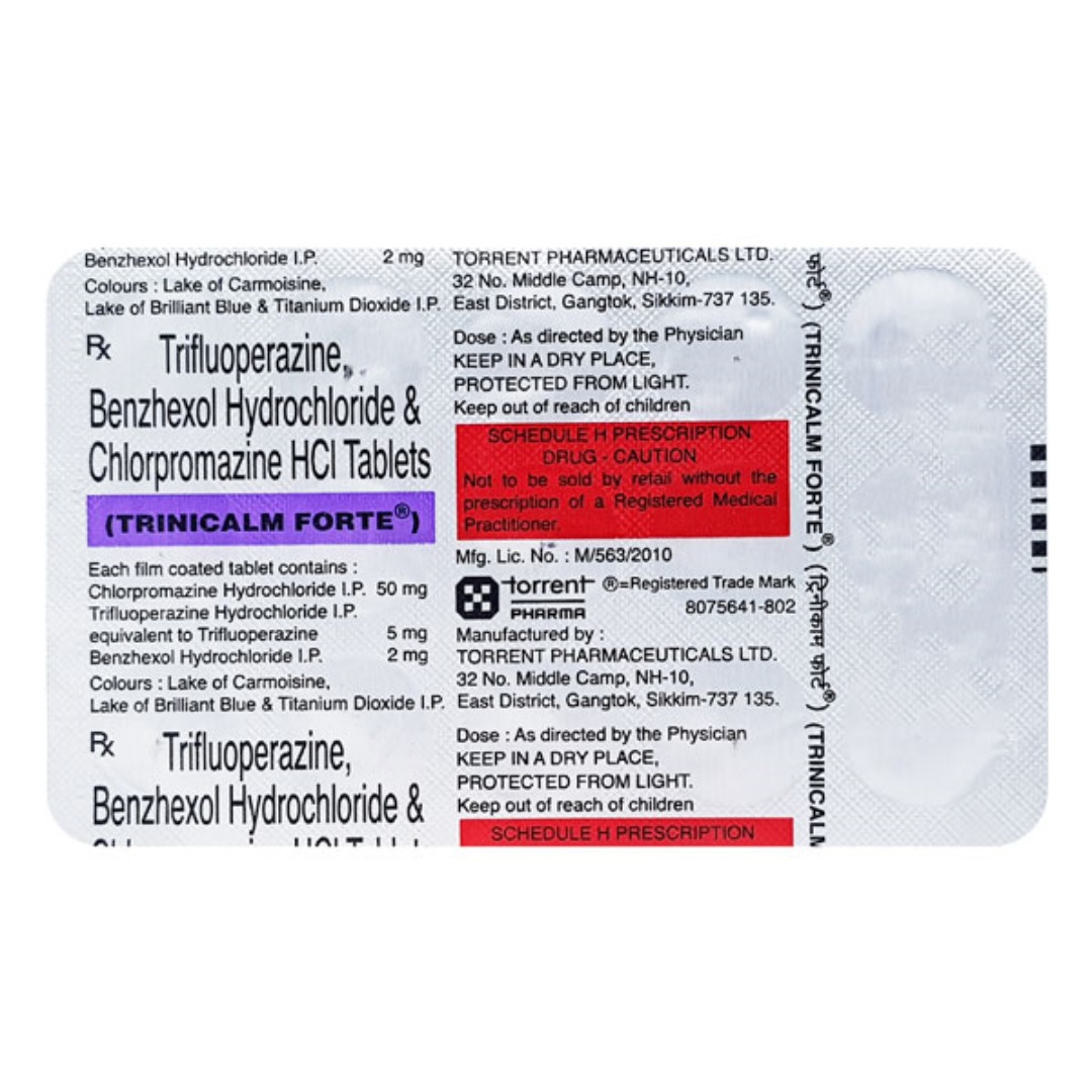 Trinicalm Forte Tablet - Uses, Price, Substitute, Side Effects and Benefits