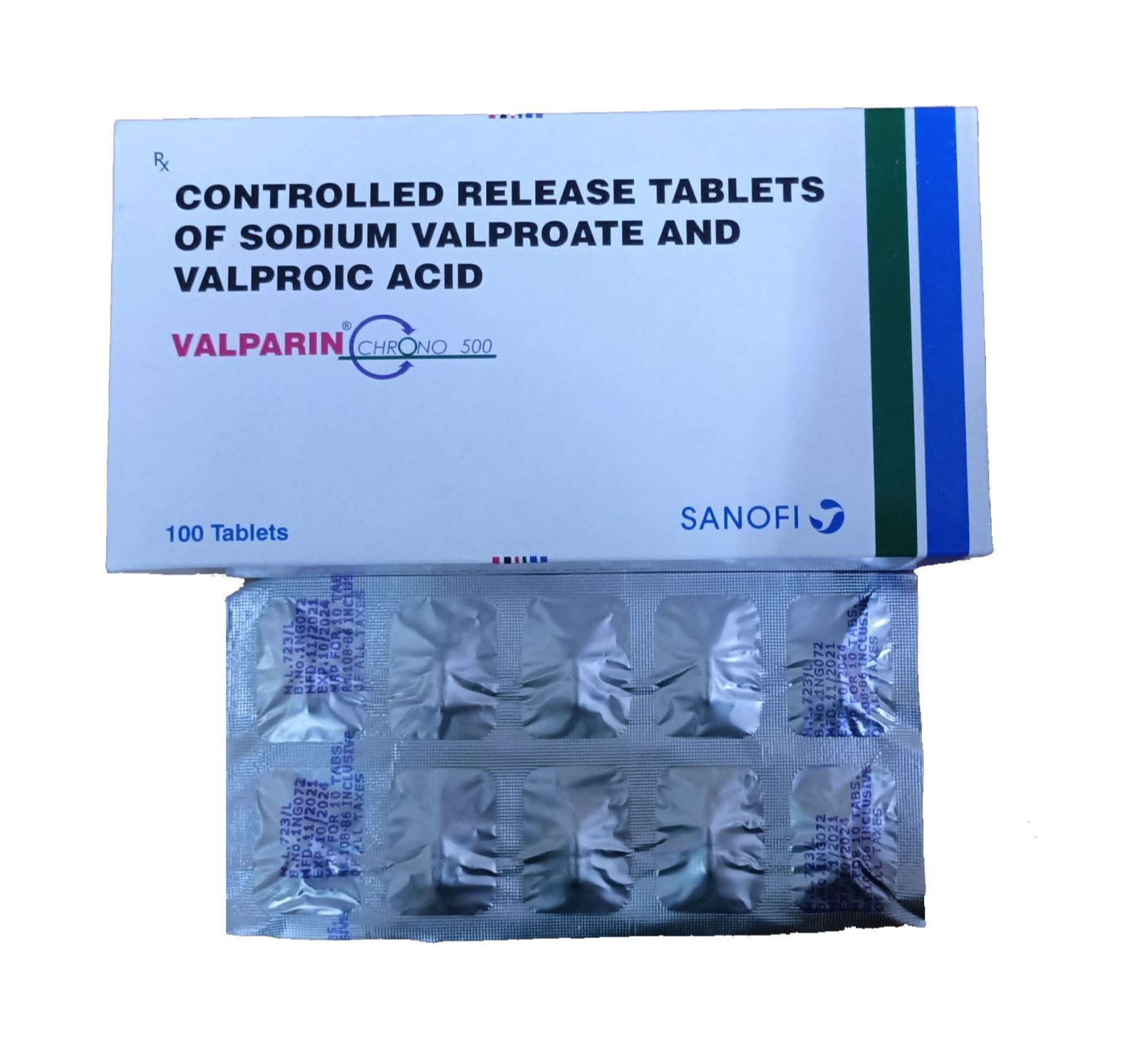 Valparin Chrono 500 Tablet CR - Uses, Price, Substitute, Side Effects ...