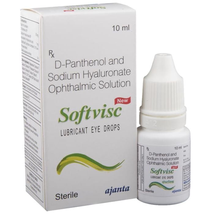 Softvisc 0.1% Lubricant Eye Drop - Uses, Price, Substitute, Side ...