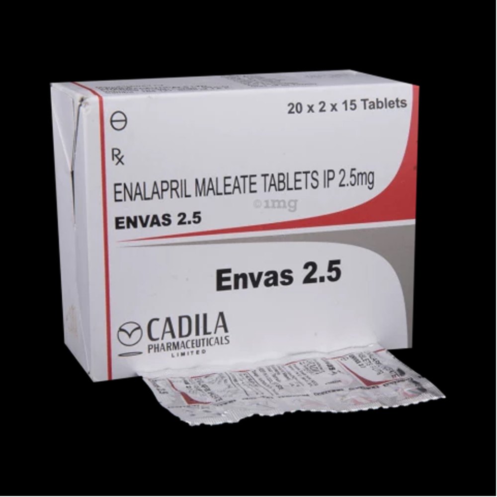 Envas 2.5 Tablet - Uses, Price, Substitute, Side Effects and Benefits