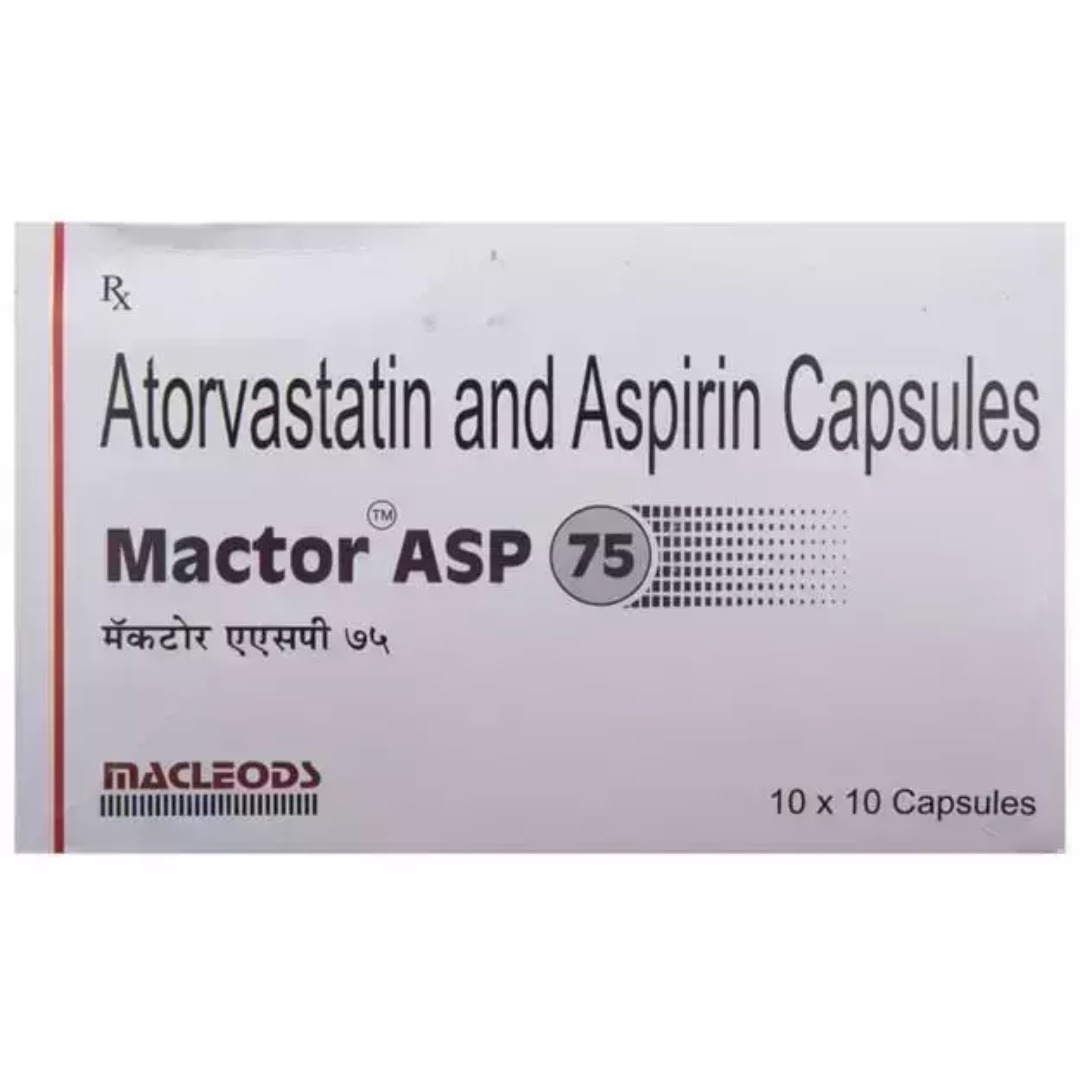 Mactor ASP 75 Capsule - Uses, Price, Substitute, Side Effects and Benefits