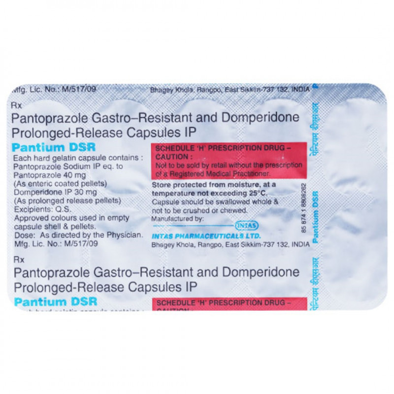 Pantium DSR Capsule - Uses, Price, Substitute, Side Effects and Benefits