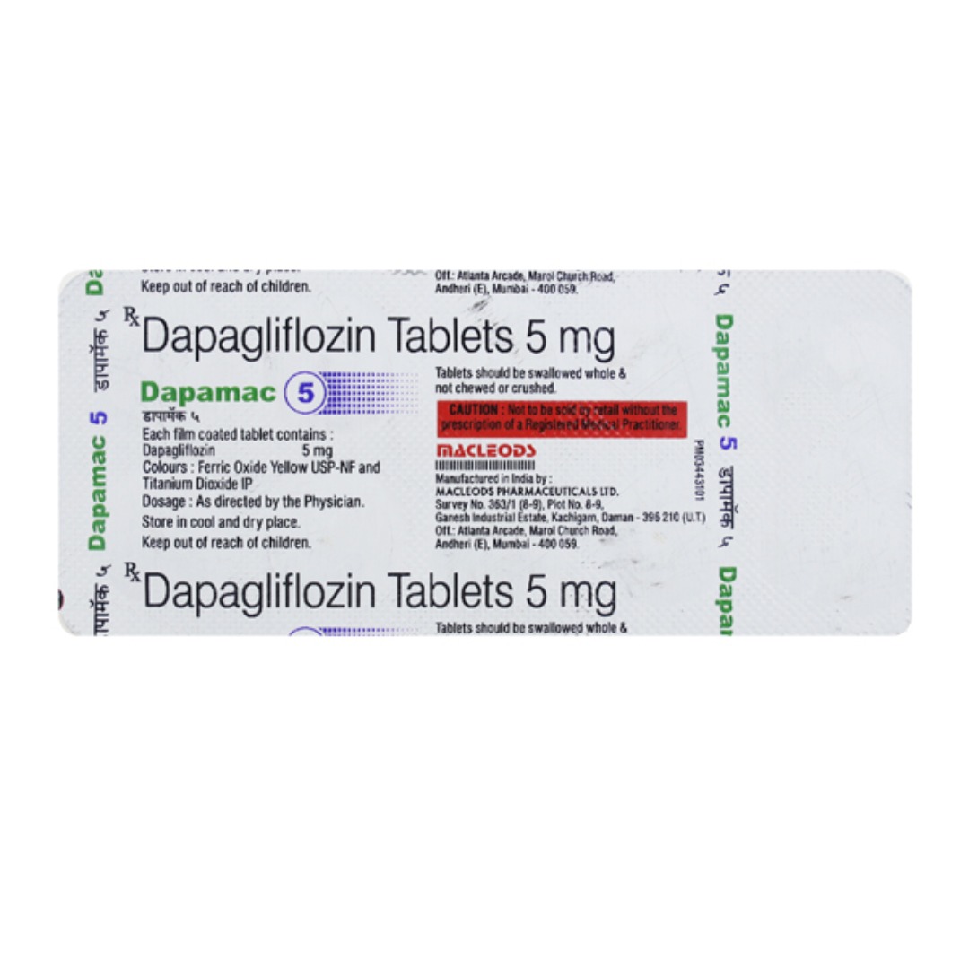 Dapamac 5 Tablet - Uses, Price, Substitute, Side Effects and Benefits