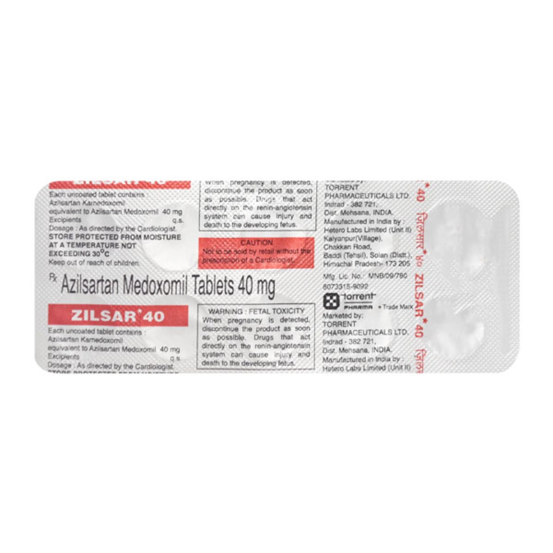 Zilsar 40 Tablet - Uses, Price, Substitute, Side Effects and Benefits