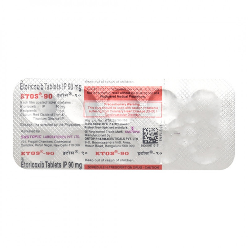 Etos 90 Tablet - Uses, Price, Substitute, Side Effects and Benefits
