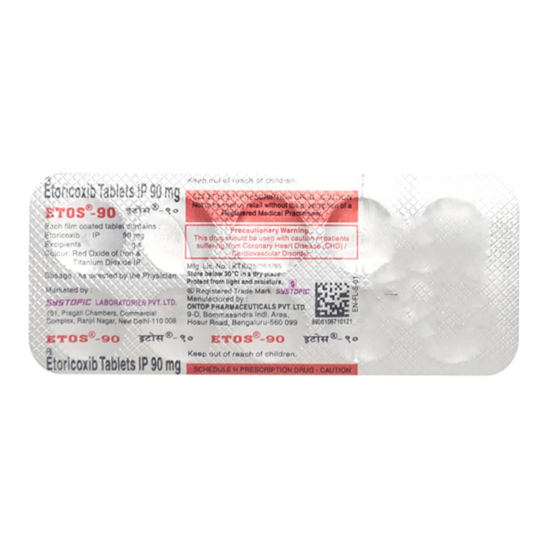 Etos 90 Tablet - Uses, Price, Substitute, Side Effects and Benefits