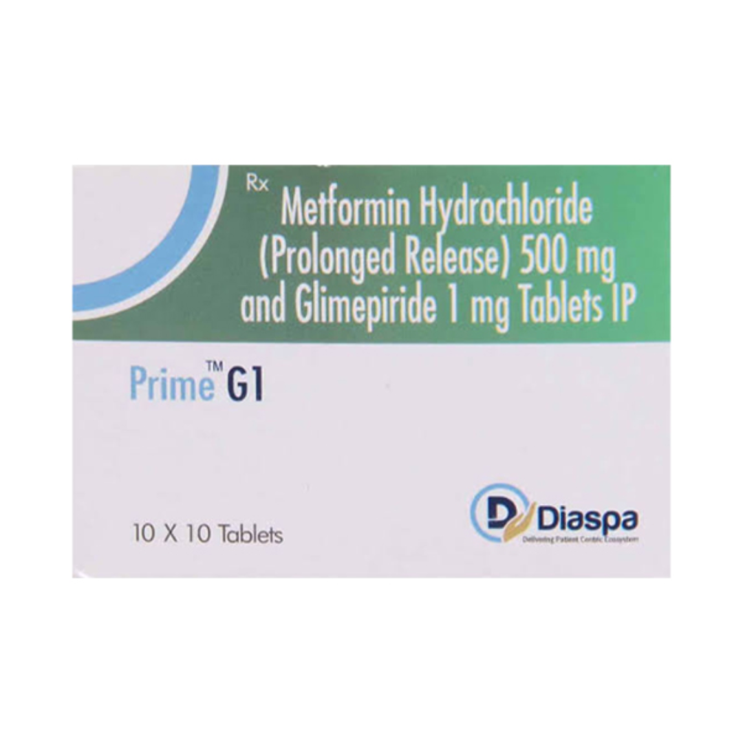 Prime G 1mg/500mg Tablet - Uses, Price, Substitute, Side Effects and ...