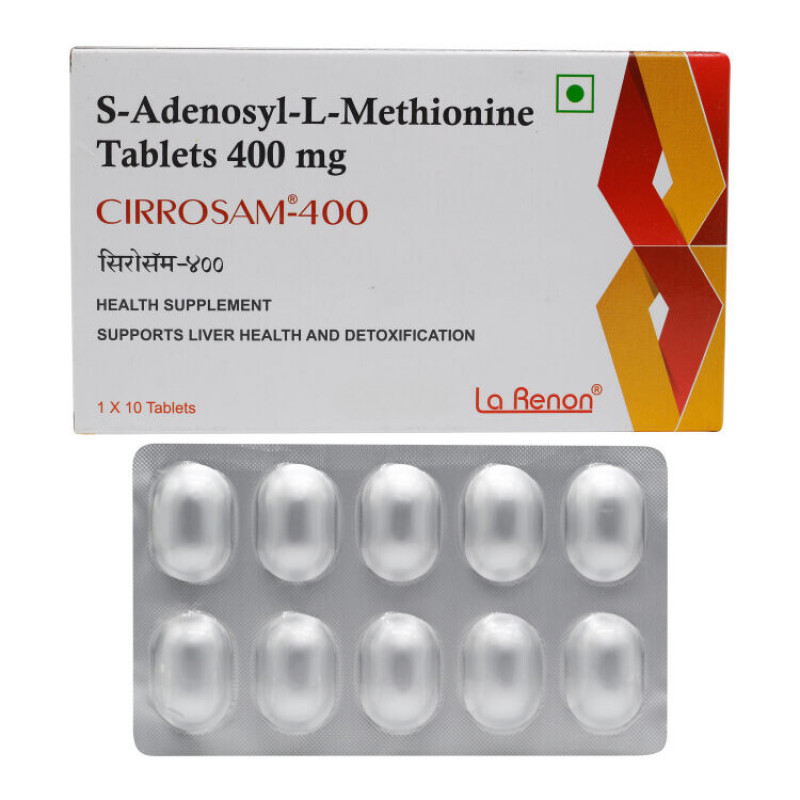 Cirrosam 400 Tablet - Uses, Price, Substitute, Side Effects and Benefits
