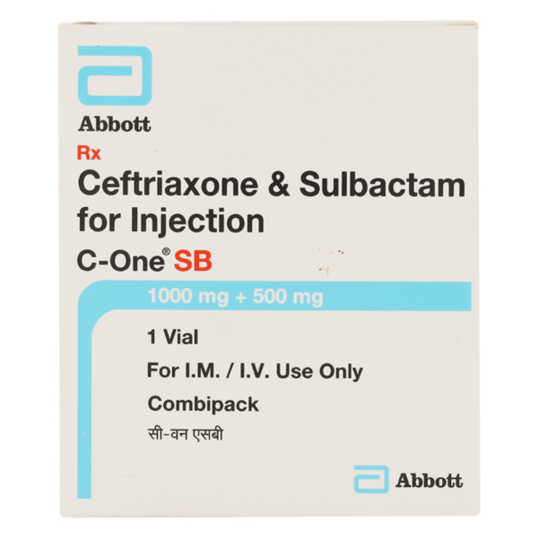C One SB 1000mg/500mg Injection - Uses, Price, Substitute, Side Effects ...