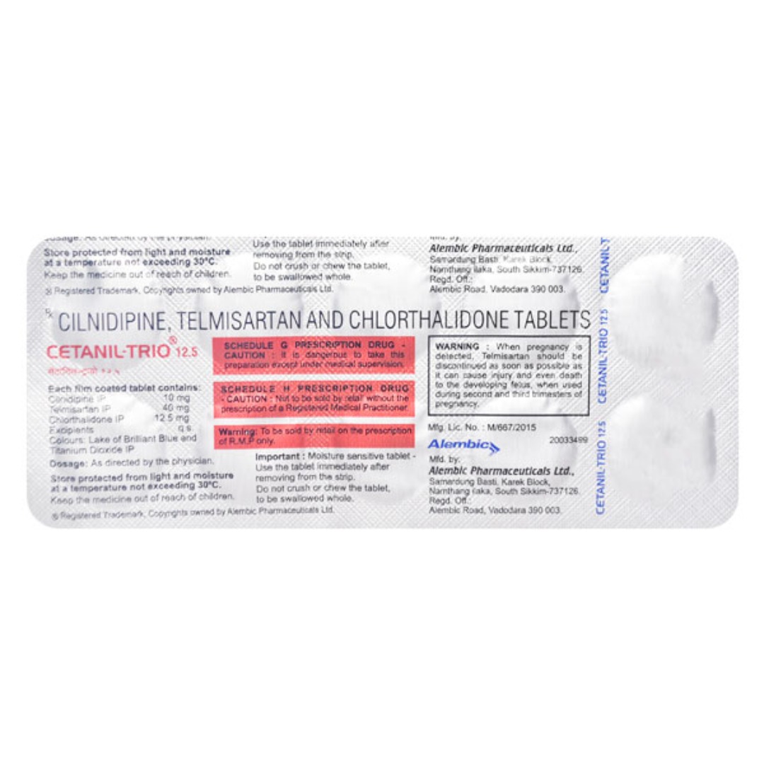 Cetanil-Trio 12.5 Tablet - Uses, Price, Substitute, Side Effects and ...