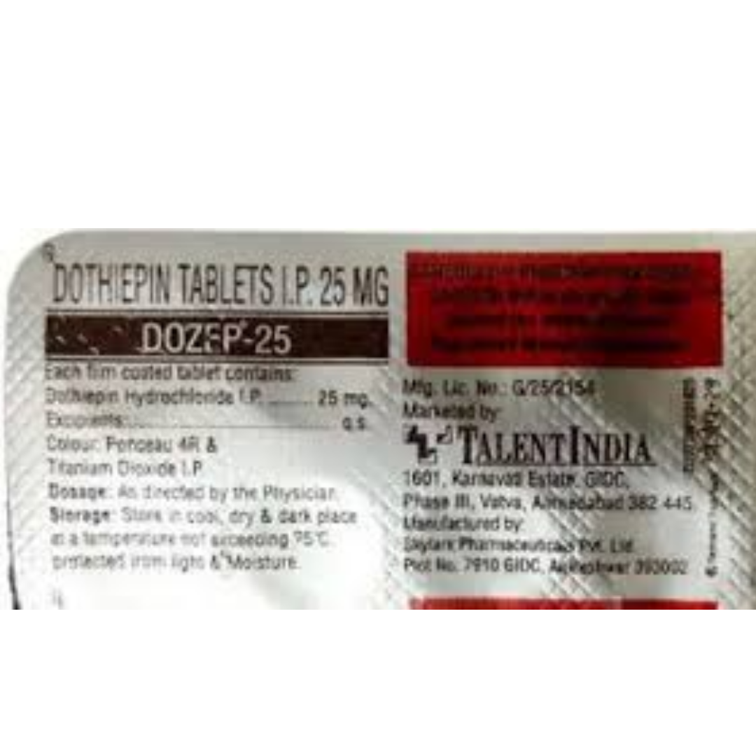 Dozep 25 Tablet - Uses, Price, Substitute, Side Effects and Benefits