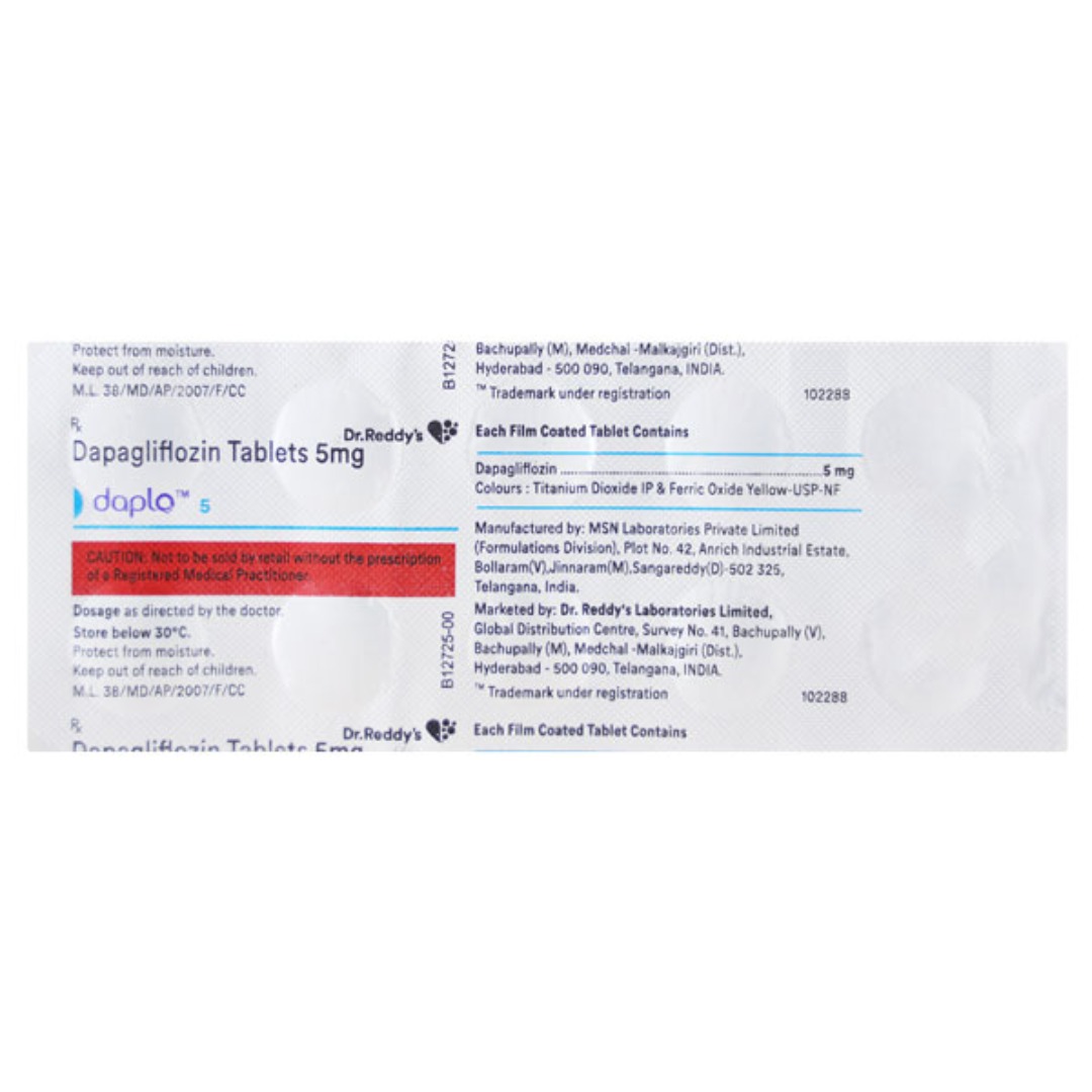 Daplo 5 Tablet - Uses, Price, Substitute, Side Effects and Benefits